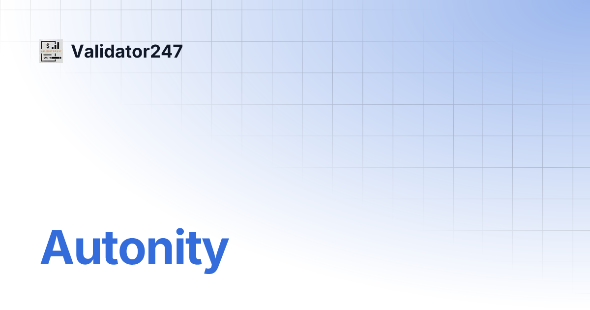 Autonity | Validator247